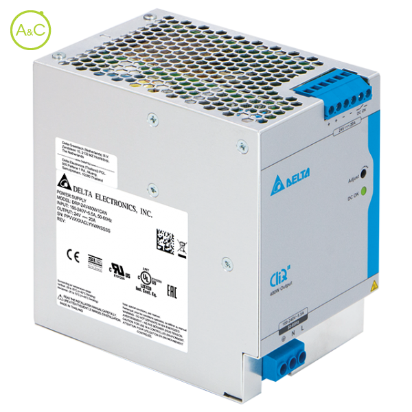 Delta Adds 240W and 480W models within DIN Rail power...