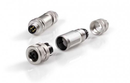 M12 T-code power cable connector from Binder enables...